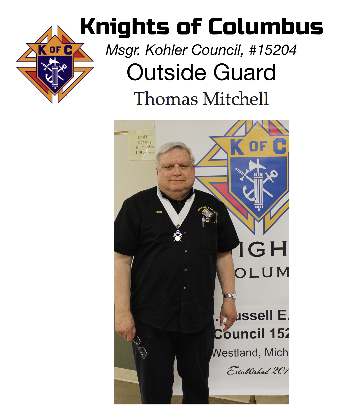 Outside Guard – Knights of Columbus